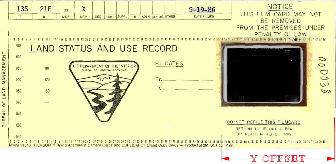 MICROFICHE CARD FORMATS