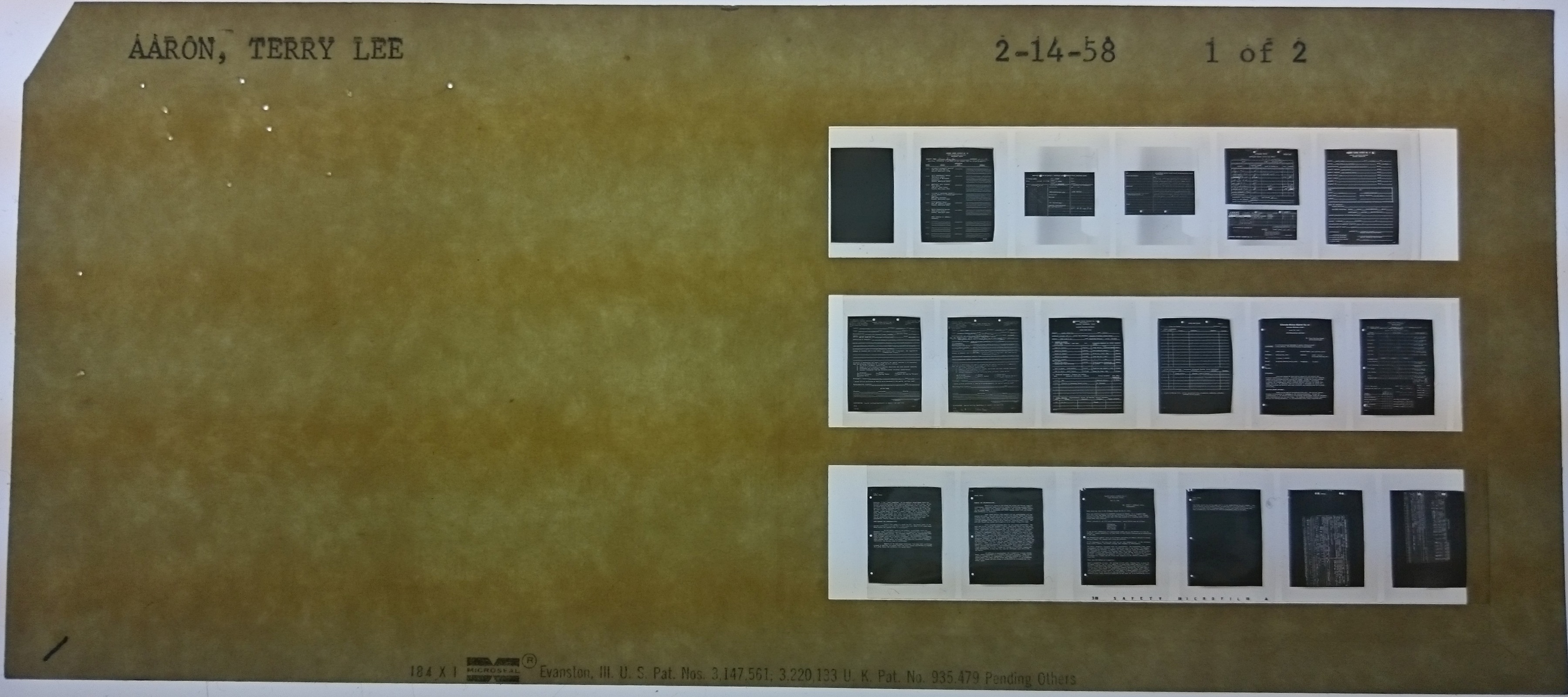 MICROFICHE CARD FORMATS